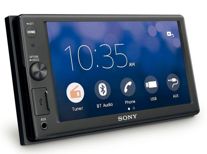 Автомобильный AV-ресивер Sony XAV-AX1000 с увеличенным экраном